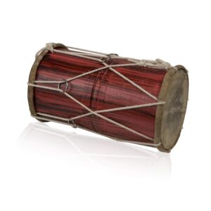 10 x 6 Inch Handmade Wooden & Leather Classical Indian Folk Tabla Drum Set Hand Percussion Drums World Musical Instruments Punjabi Dhol Dholak Dholki Fun Birthday Housewarming Gifts