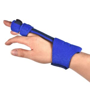 kukima finger extension splint, medical aluminum support trigger finger sprains wounds fingers injuries strains mallet finger pain relief adjustable extension splint fits all fingers