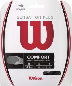 wilson sensation plus 16 tennis string - set, black