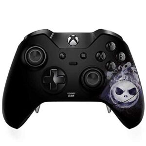 skinit decal gaming skin compatible with xbox one elite controller - officially licensed disney the nightmare before christmas jack skellington face art design