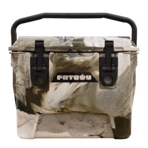 fatboy 10qt rotomolded cooler chest ice box hard lunch box (desert camo)