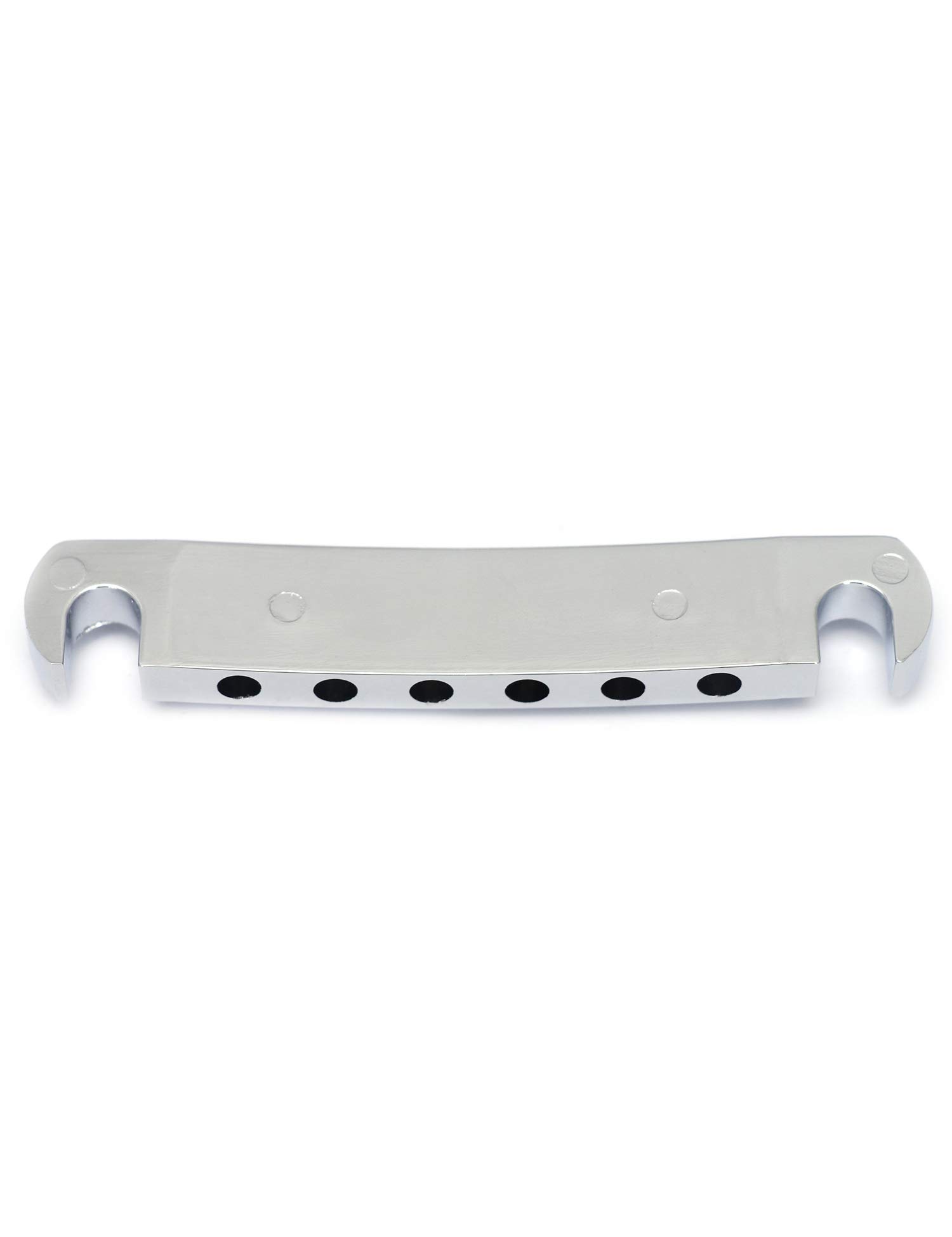 Metallor Tune-O-Matic Style Guitar Stop Bar Tailpiece for LP Les Paul SG Style Electric Guitar Parts Replacement Chrome.