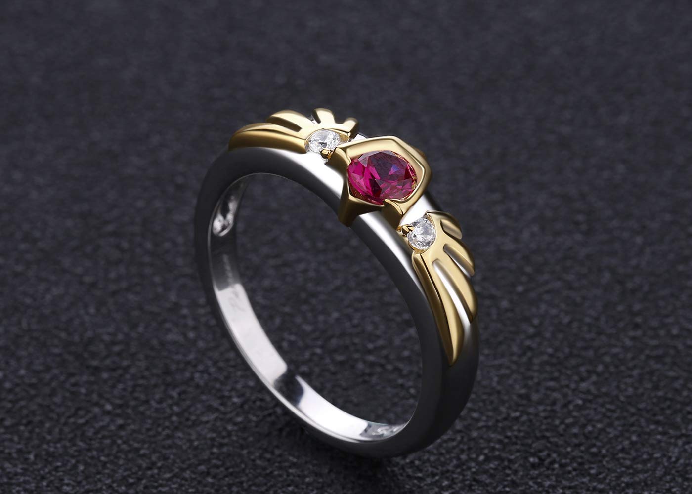 Purreen Zelda Goron's Ruby, Hylian Shield Inspired Ring (8)