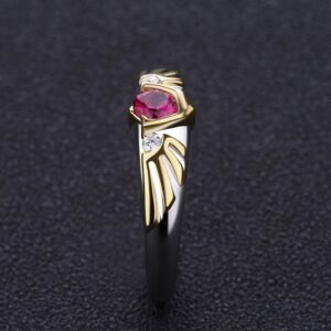 Purreen Zelda Goron's Ruby, Hylian Shield Inspired Ring (8)