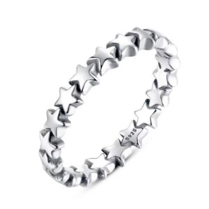 presentski ifinity star stacking rings sterling silver valentines day jewelry for women