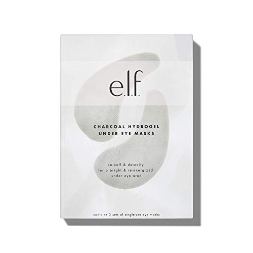 e.l.f. SKIN Charcoal Hydrogel Under Eye Masks, Single-Use Patches For Reducing Puffiness, Nourishing & Brightening Skin, Vegan & Cruelty-Free