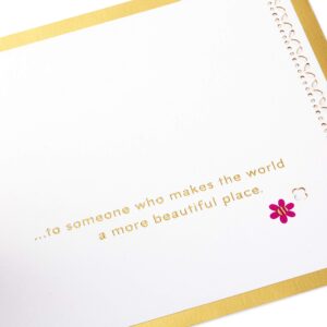 Hallmark Signature Paper Wonder Pop Up Mothers Day Card (Flowers in Vase, Make the World More Beautiful)