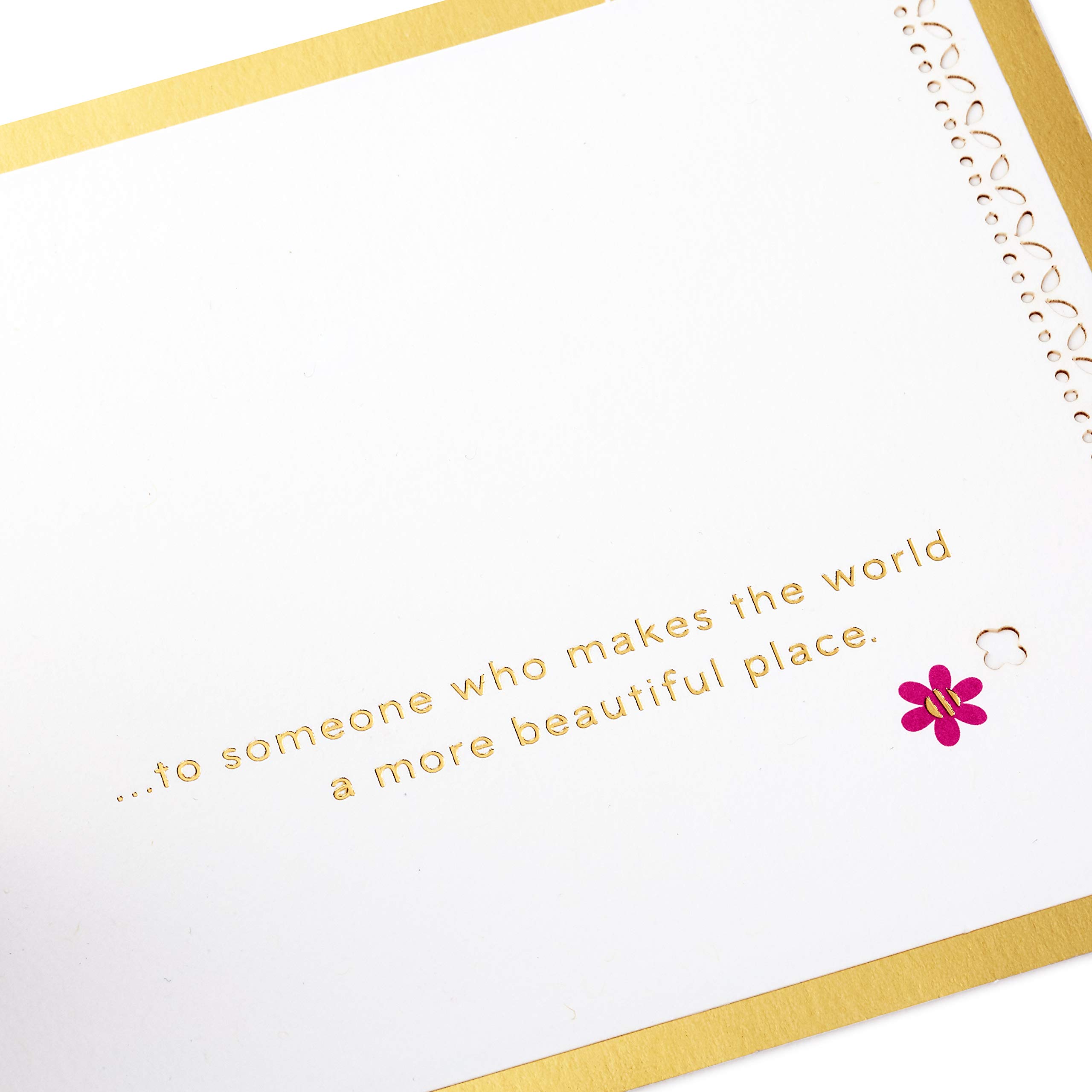 Hallmark Signature Paper Wonder Pop Up Mothers Day Card (Flowers in Vase, Make the World More Beautiful)