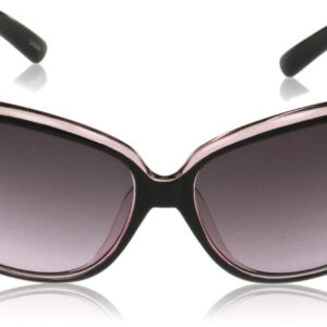 SOUTHPOLE Women's 1017SP Rectangular Sunglasses, Black & Pink, 62 mm