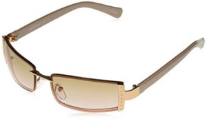 southpole women's 1022sp slim retro metal uv400 protective rectangular sunglasses. cool gifts for her, 51mm, rose gold, 51 mm