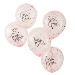 ginger ray floral bachelorette party confetti filled decorative balloons pink 5 pack