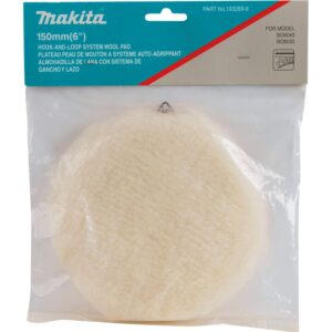 Makita 199424-6 6" Round Hook & Loop Wool Polishing Pad