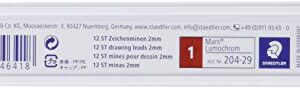 STAEDTLER Mars Lumochrom 204 - Case of 12 Drawing Leads 2 mm Crimson