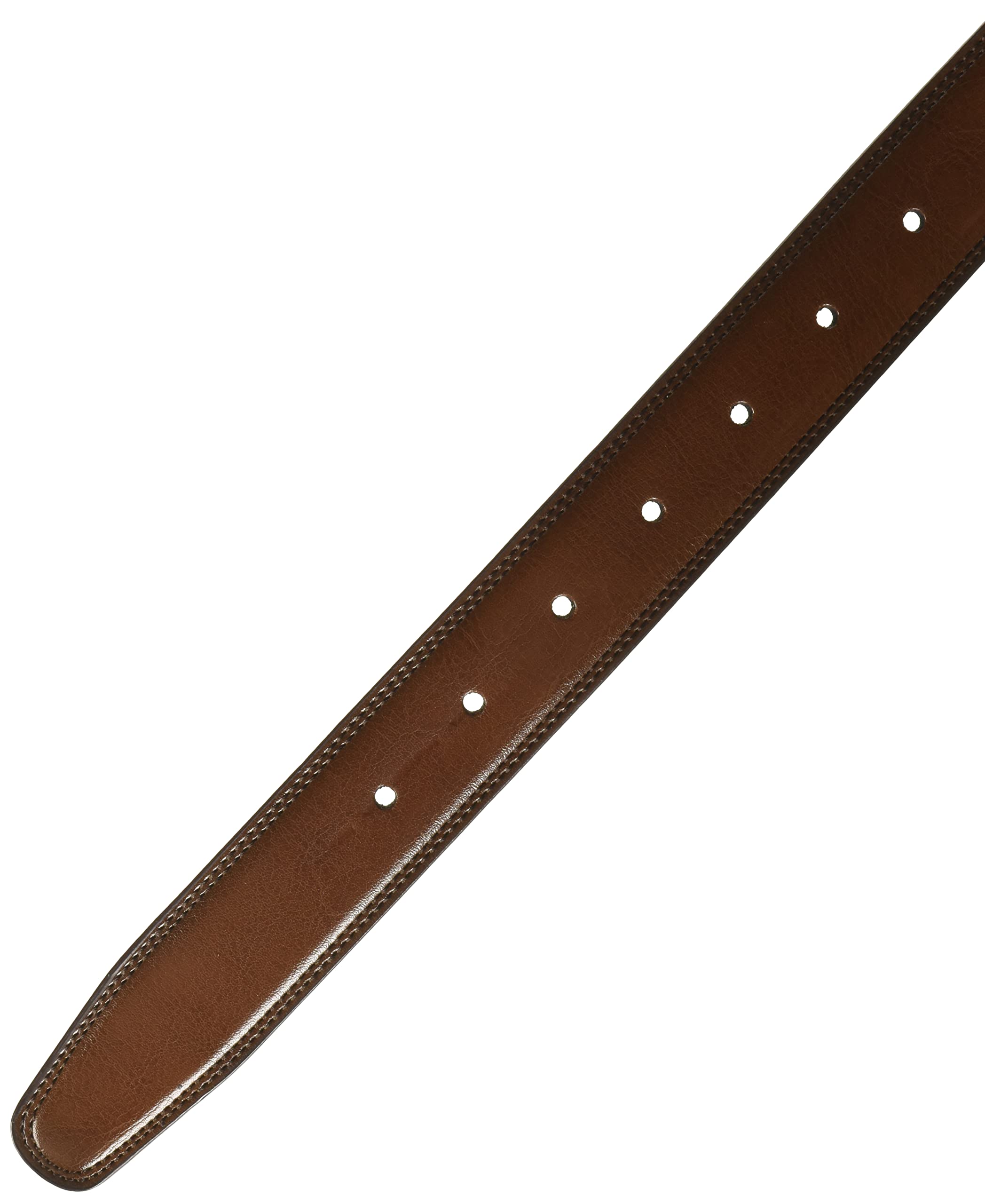 Perry Ellis Men's Portfolio Double Stitched Leather Reversible Belt (Sizes 30-42 Inches), Brown/Black, 36