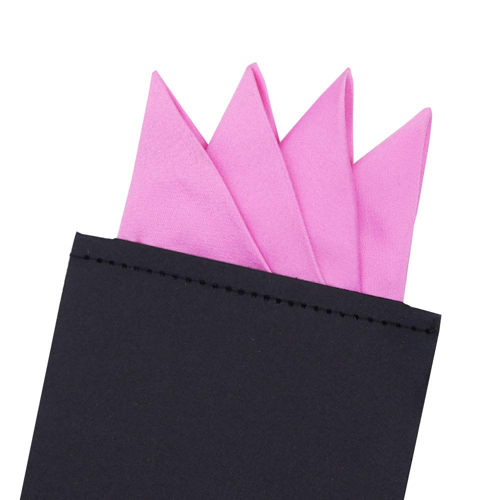 PreFolded Pocket Squares On Card For Men Polyester Suit Handkerchief 8 pieces