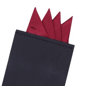 PreFolded Pocket Squares On Card For Men Polyester Suit Handkerchief 8 pieces