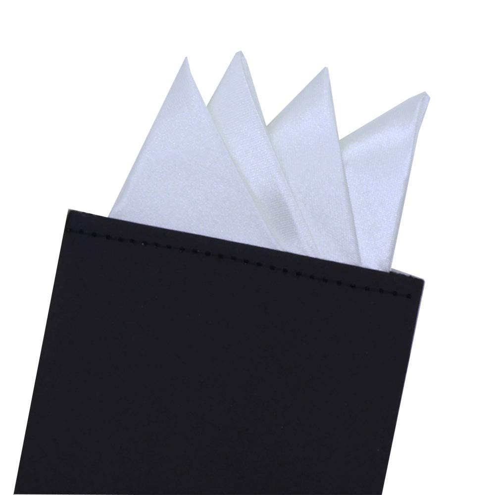 PreFolded Pocket Squares On Card For Men Polyester Suit Handkerchief 8 pieces