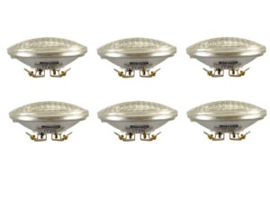 vstar led par36 bulb 6w 12v 650-750lm(35w halogen equivalent),3000k warm white,water resistant,non-dimmable,6 pack