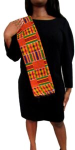 shophaven african kente scarf, kente stole, kente cloth, african scarf, african print, black graduation, black history, kwanzaa, afrocentric, africa,