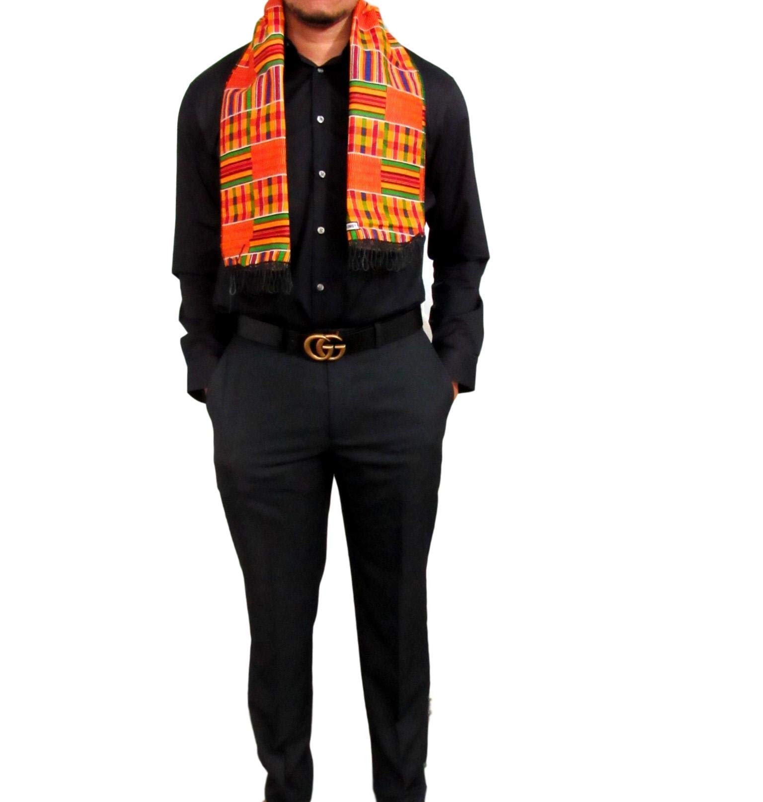 ShopHaven African Kente Scarf, Kente Stole, Kente Cloth, African Scarf, African Print, Black Graduation, Black History, Kwanzaa, Afrocentric, Africa,