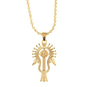 ethiopian gold pendant necklace for women men judah jewelry charms ethnic african