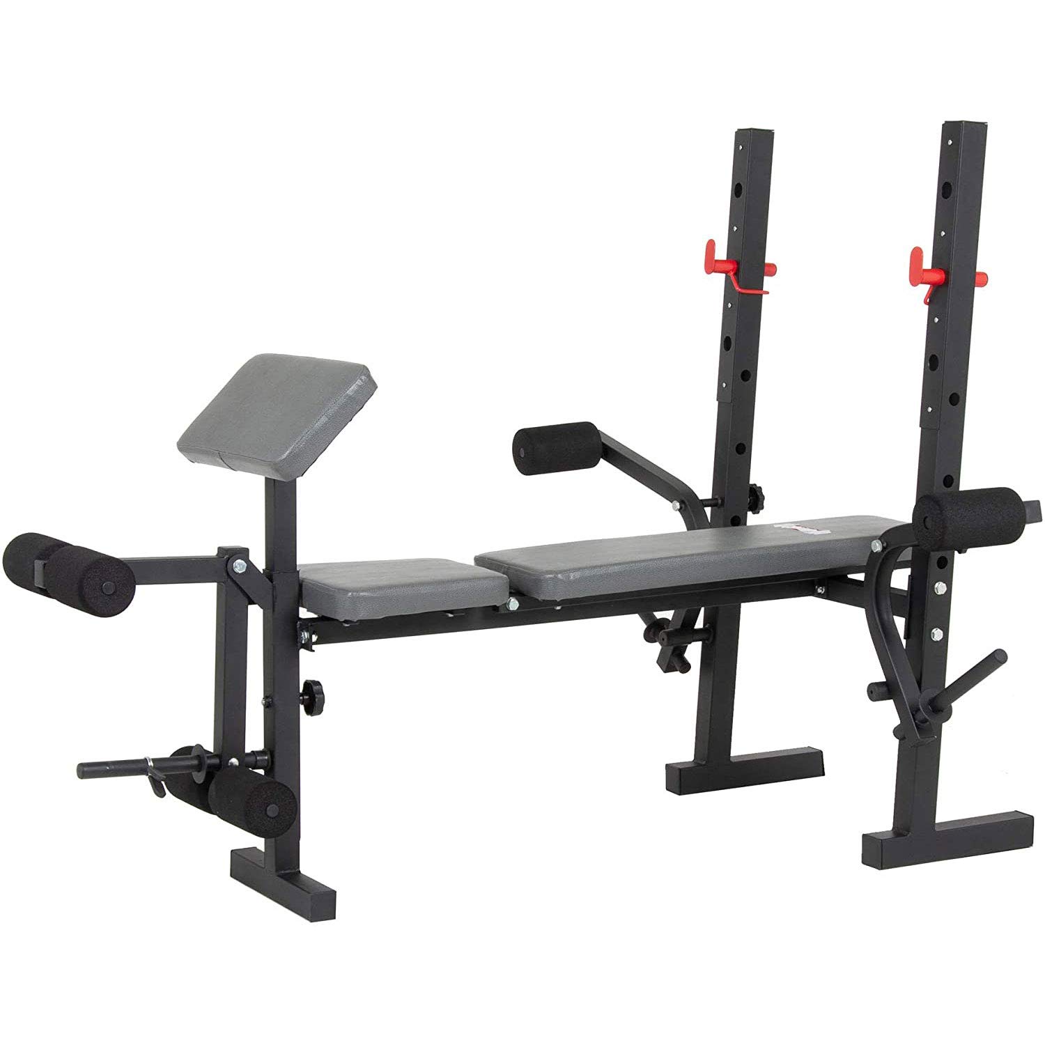 Body Champ Standard Weight Bench with Butterfly and Preacher Curl, Incline/Flat Adjustable BCB580