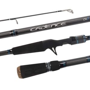 cadence cr7b baitcasting rods fast action fishing rods super lightweight sensitive portable casting rods 40 ton carbon fuji reel seat stainless steel guides with sic inserts baitcast rods