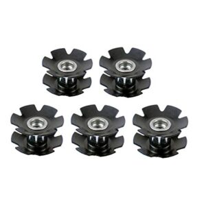 WIROJ BlueSunshine 5 Pcs Cycling Mountain Road Bike Bicycle Headset Star Nut for Fork 1-1/8" (28.6mm)