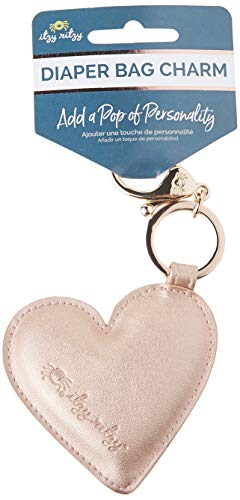 Itzy Ritzy Diaper Bag and Purse Charm, Keychain and Luggage Marker; Measures 6” Long and 3” Wide; Features Durable Clasp and Trendy Gold Hardware, Gold