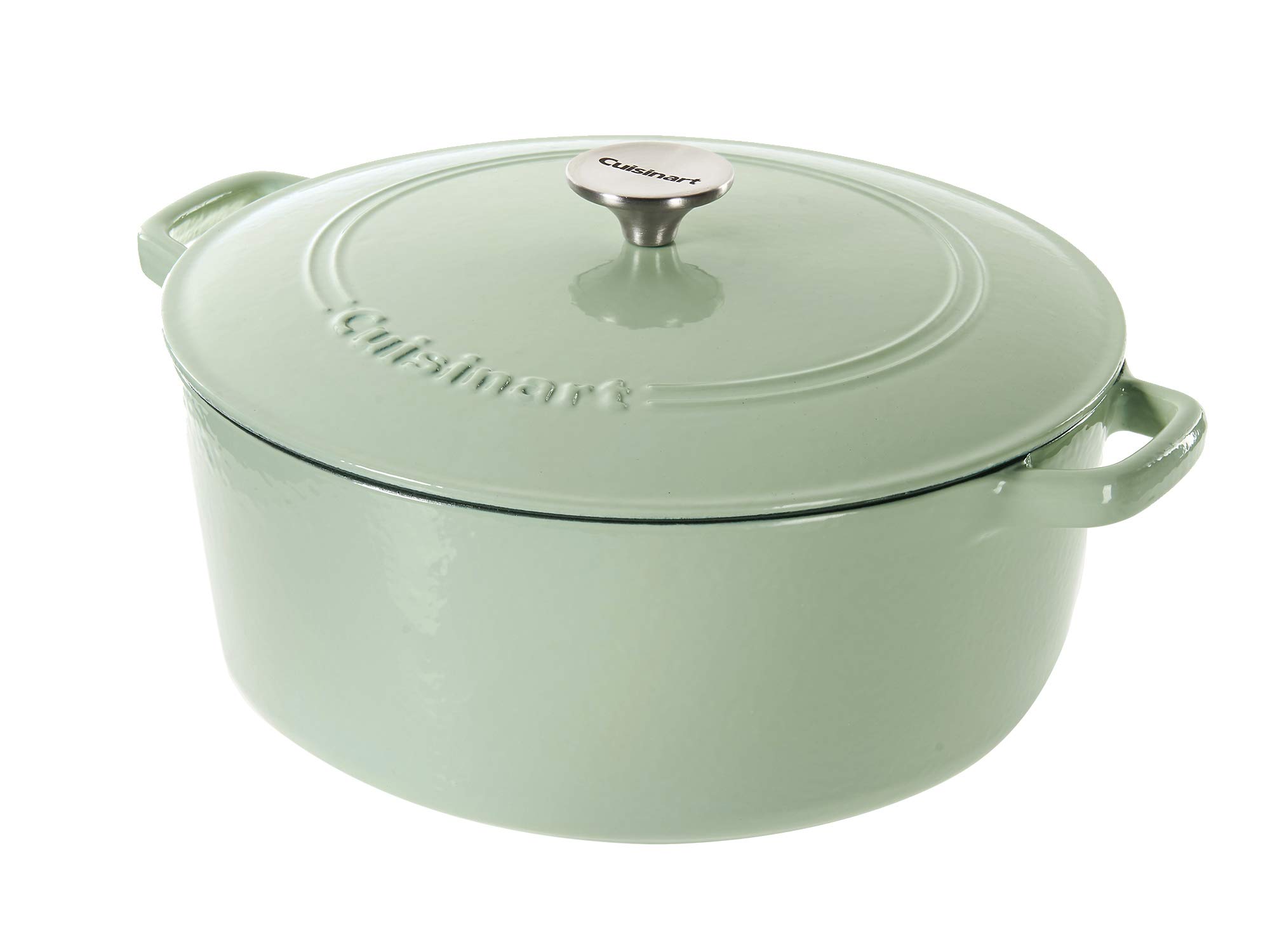 Cuisinart Cast Iron Casserole, Mint Green, 7 Quart