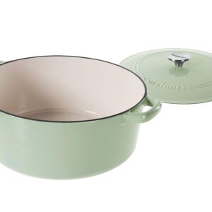 Cuisinart Cast Iron Casserole, Mint Green, 7 Quart