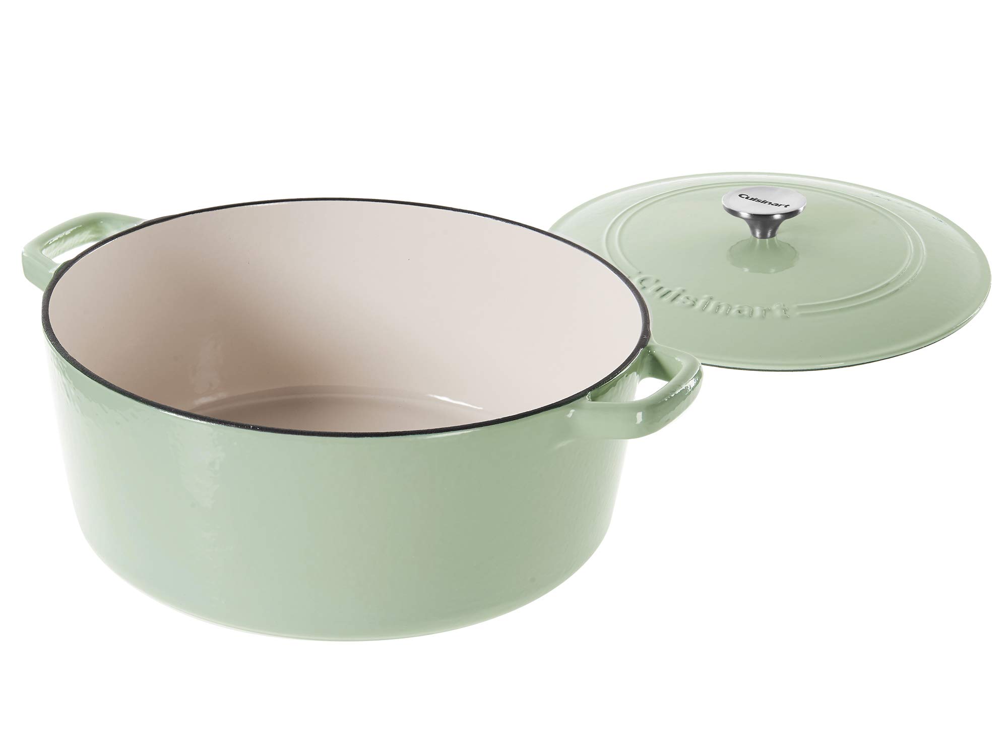 Cuisinart Cast Iron Casserole, Mint Green, 7 Quart