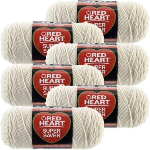 red heart aran super saver yarn 6/pk 6 pack