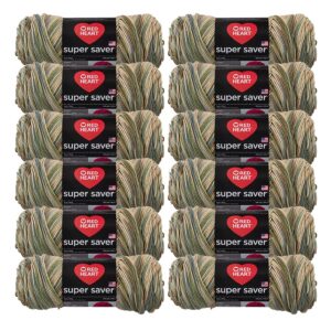 red heart aspen super saver yarn 12/pk 12 pack