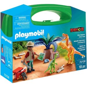 playmobil dino explorer carry case