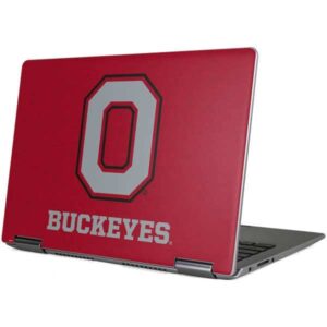 skinit decal laptop skin compatible with yoga 710 14in - officially licensed ohio state university osu ohio state o design