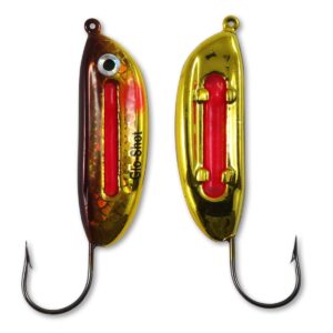 northland tackle glo-shot jig - 3/8 oz - 2/card - metallic gold