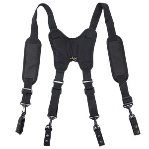 aisenin nylon police duty belt suspenders - duty belt harness tool belt suspenders padded