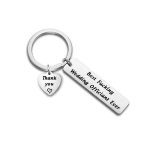 myospark wedding officiant gift best fucking wedding officiant keychain thank you gift for wedding officiant appreciation gift (wedding officiant kr)