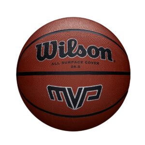 wilson unisex' s mvp basketball, orange, 7