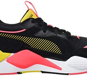 PUMA Men's RS-X Sneaker, Black-Sulphur, 6.5