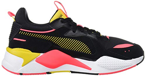 PUMA Men's RS-X Sneaker, Black-Sulphur, 6.5