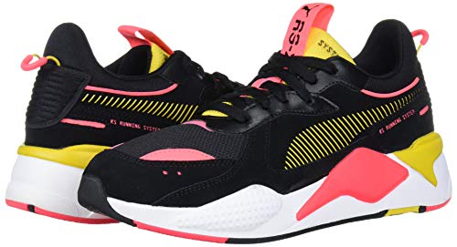 PUMA Men's RS-X Sneaker, Black-Sulphur, 6.5