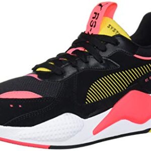 PUMA Men's RS-X Sneaker, Black-Sulphur, 6.5