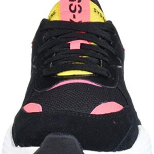 PUMA Men's RS-X Sneaker, Black-Sulphur, 6.5