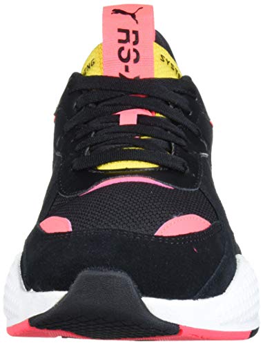 PUMA Men's RS-X Sneaker, Black-Sulphur, 6.5