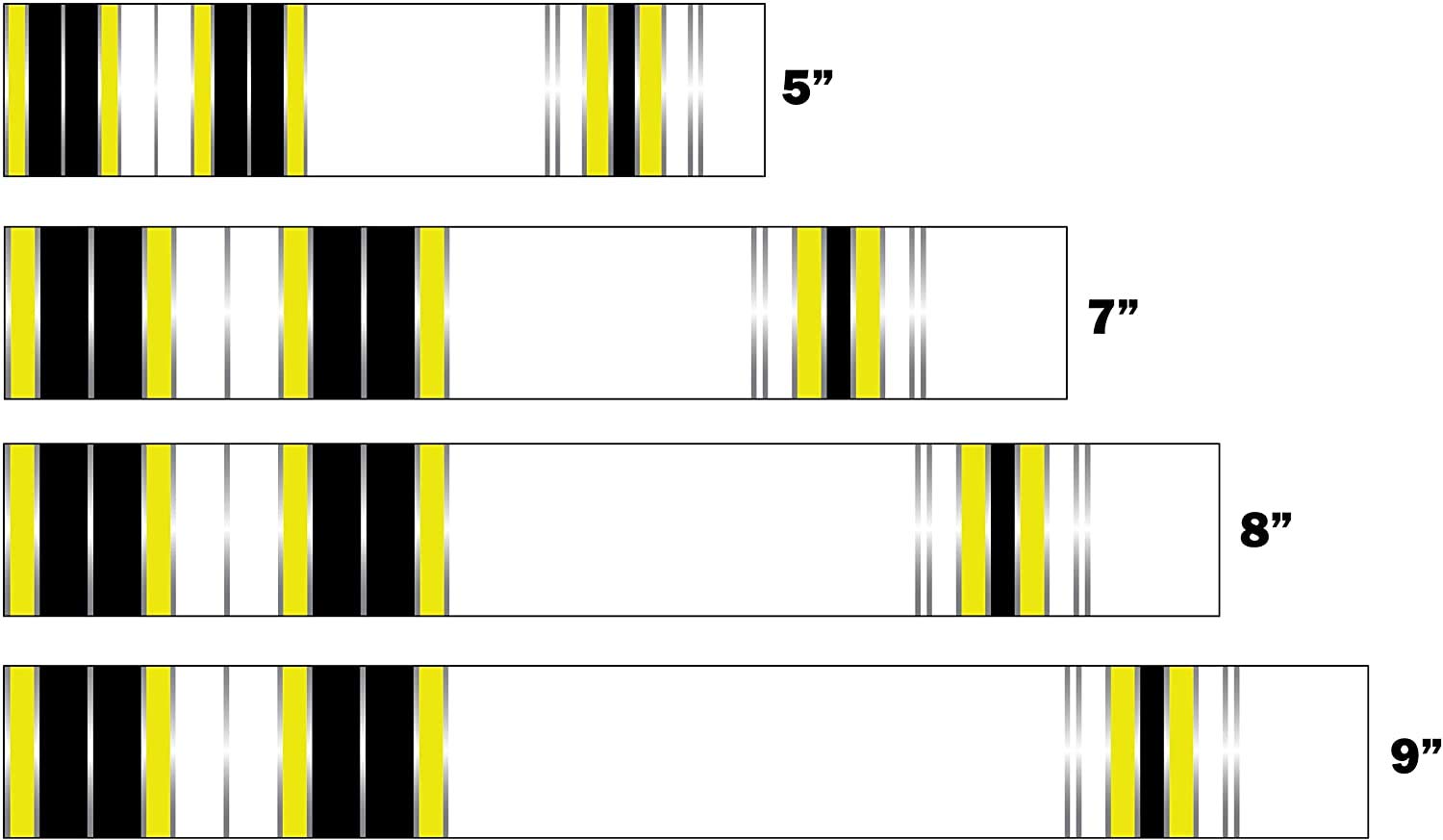 White Water Archery Laminated Chartreuse Traditional 9 Crest Arrow Wraps 15 pk Choose Length Width (5, 1.4)