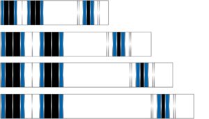 white water archery non-laminated blue traditional 9 crest arrow wraps 15 pk choose length width (9, 1.4)