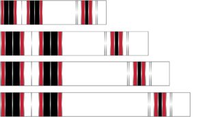 white water archery laminated red traditional 9 crest arrow wraps 15 pk choose length width (8.75)