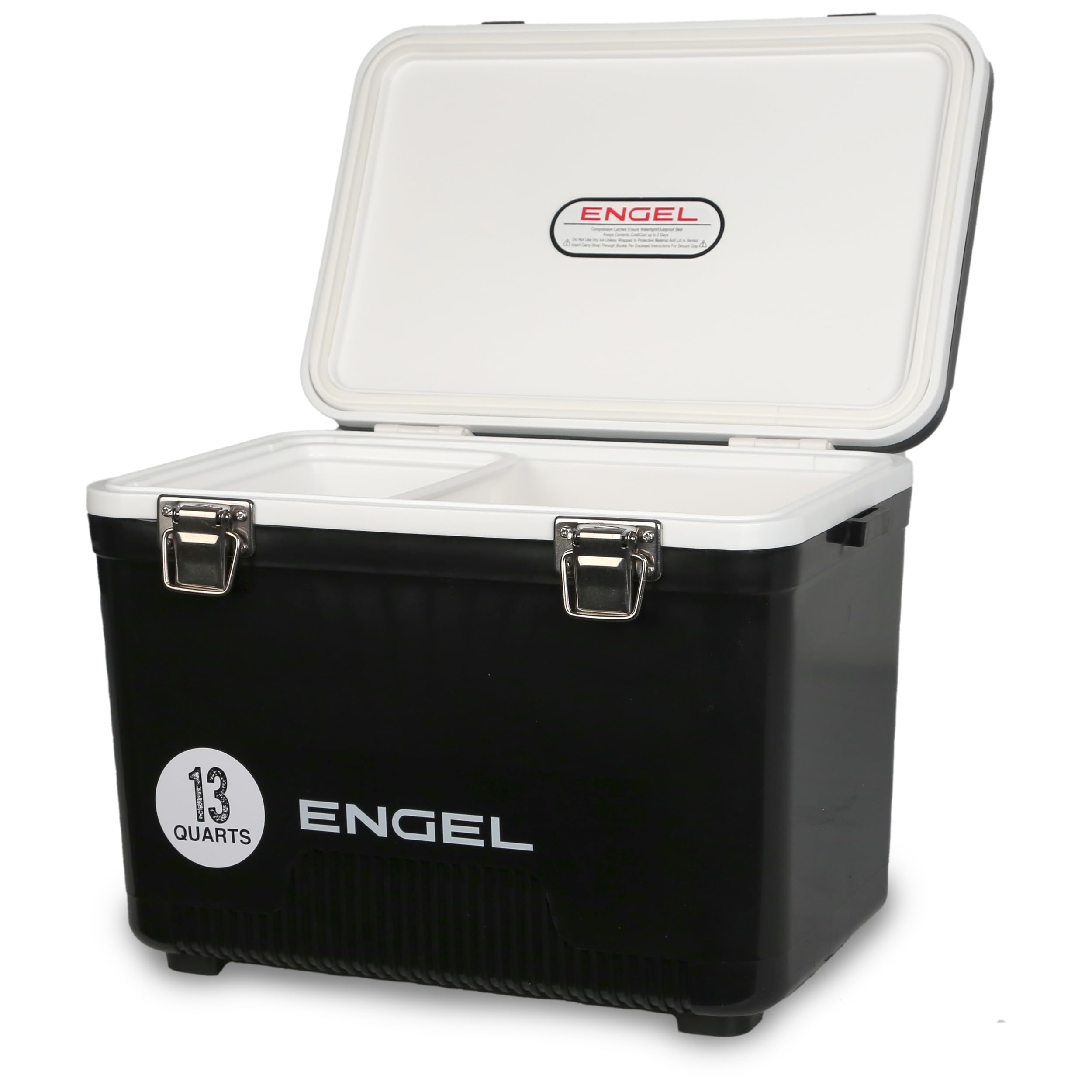 Engel UC13 13 Quart Leak-Proof, Air Tight, Drybox Cooler and Small Hard Shell Lunchbox for Men and Women in Black